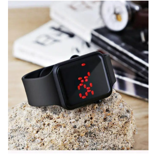 Fashionable Square Kids LED Digital Sports Watch VI